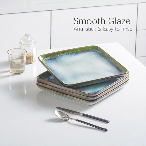 Stoneware Square Dinner Plates Wholesale in China | Linkbridge Ceramics