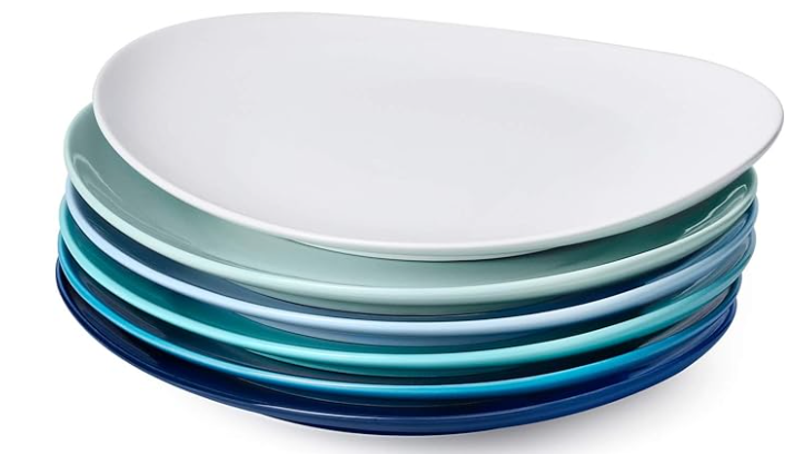 Azure Color Porcelain Dinner Plates Manufacturer in China